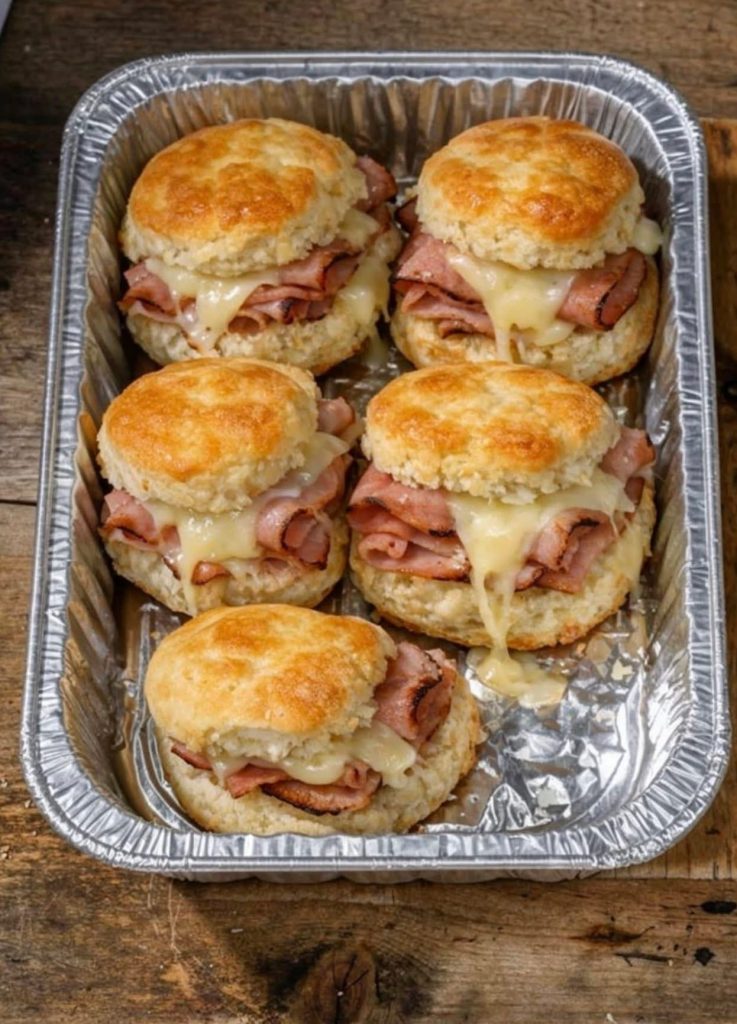 Low-Point Ham & Swiss Biscuit Sliders - Free Style in KItchen
