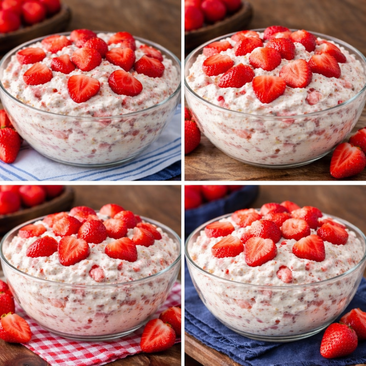 0-Point Strawberry Cream Bowl - Free Style in KItchen